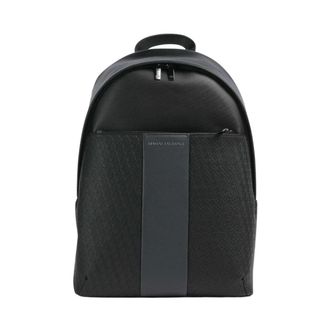 A|X Armani Exchange Sac &agrave; dos &agrave; logo emboss&eacute; - Homme - Sacs - Noir - Taille: ONE Size