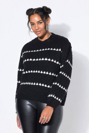STUDIO UNTOLD Strickpullover Pullover Boxy Shape Bubble-Struktur