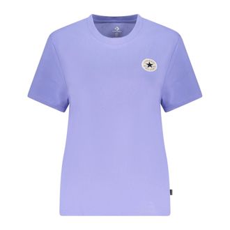 Converse Femme, Tops, Violet, Taille: 38 FR Chuck Taylor Patch T-Shirt