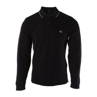 C.P. Company Stretch Piquet Langarm-Poloshirt - - Tops - Herren - Blau - M