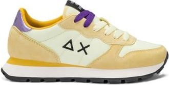 Sun 68 Baskets Ally Solid en nylon et daim jaune citron, Jaune citron, 36 EU