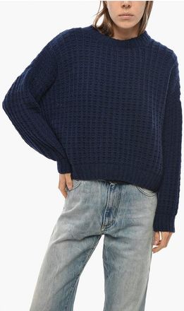 Bruno Manetti Crew Neck Pure Cashmere Cropped Fit Sweater size 44