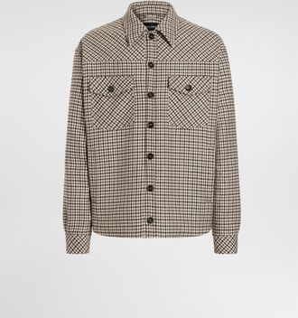 Dolce & Gabbana Quilted Houndstooth Wool Jacket - Mann M&auml;ntel Und Jacken 46
