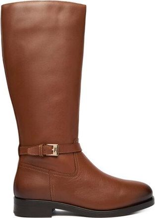 Tommy Hilfiger Stiefel Th Buckle Riding Lthr Long Boot FW0FW08873 Braun