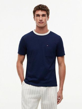 Tommy Hilfiger T-shirt en jersey &agrave; col en maille