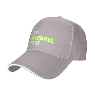 Generic Chapeau De Baseball Manger, Dormir, Pickleball, Recommencer Chapeau De Sport Mode Classique Casquette Unisexe, pour Cyclisme, Gar&ccedil;on, Ext&eacute;rieur, 55-59