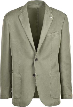 L.B.M. 1911 L.b.m. 1911, Homme, Vestes, Vert, Taille: 5XL Blazer en coton