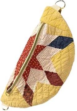 Generic Sac &agrave; bandouli&egrave;re matelass&eacute; dinspiration vintage, design incurv&eacute; l&eacute;ger, sac &agrave; bandouli&egrave;re matelass&eacute; fait &agrave; la main, sac &agrave; bandouli&egrave;re matelass&eacute; patchw