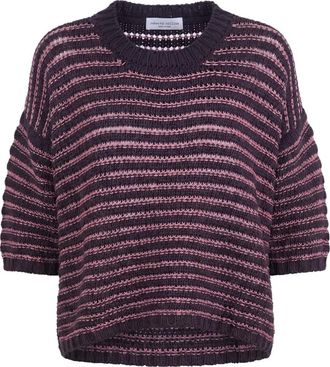 Roberto Collina Femme, Pulls, Multicolore, Taille: 36 FR Maglia in cotone punto scaricato