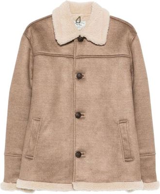 MC2 Saint Barth Homme, Vestes, Brun, Taille: M Veste en fausse peau de mouton