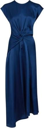 Victoria Beckham Robe longue asym&eacute;trique satin&eacute;e