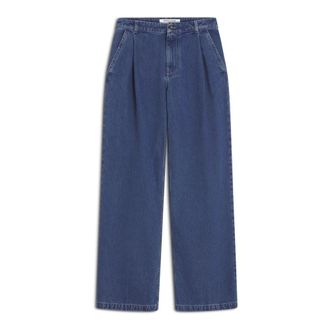 Maison Kitsun&eacute; Relaxed Fit Jeans mit Bundfalten - - Jeans - Damen - Blau - W26