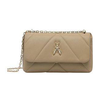 Patrizia Pepe Femme, Sacs, Beige, Taille: ONE Size Petit Sac Bandouli&egrave;re