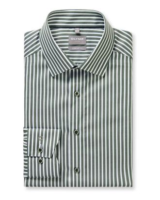 Olymp Level Five, Comfort Fit, Twill-Hemd mit Streifenmuster in
