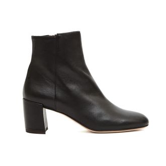 AGL Schokoladen Leder Kn&ouml;chelstiefel 70mm Absatz - - Shoes - Damen - Braun - 36 EU