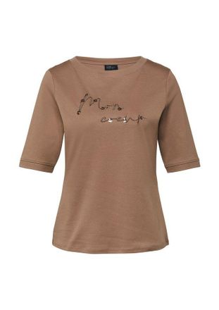 s.Oliver Kurzarmshirt T-Shirt Baumwoll-T-Shirt mit Rundhalsausschnitt und Artwork
