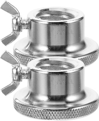 Garneck 2 x Eisen-Schraubkappen, Sechskantmuttern