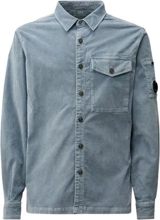 C.P. Company Blaue Baumwollmischung Regular Fit Jacke - - Jackets - Herren - Blau - S