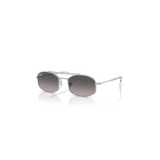 Ray-Ban Rb3719 Sonnenbrillen Silber Fassung Grau Glas Polarisiert 54-20