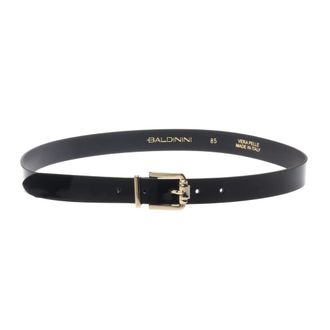 Baldinini Femme, Accessoires, Noir, Taille: 85 CM Ceinture en cuir verni