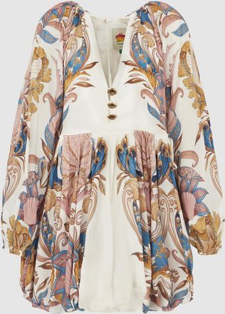 Farm Rio Robe Sea Garden Off-White