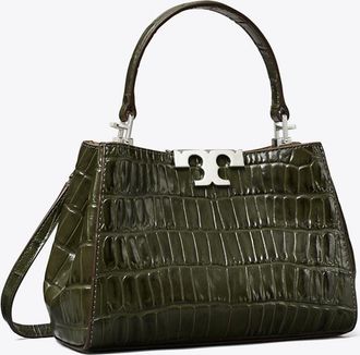 Tory Burch Mini Eleanor Henkeltasche mit Krokopr&auml;gung