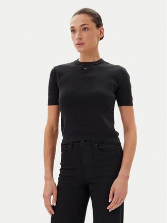 Tommy Jeans T-Shirt Essential DW0DW19336 Schwarz Regular Fit