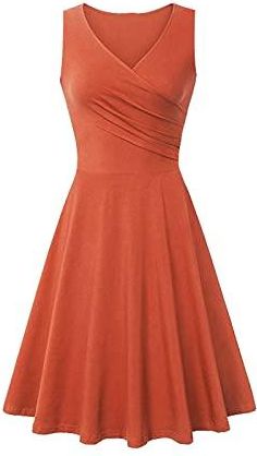 Generic Robes amincissantes pour femmes, robe d&eacute;contract&eacute;e &agrave; imprim&eacute; floral pour lext&eacute;rieur, la maison, &agrave; manches courtes, t-shirt mince, col en V fronc&eacute;, min