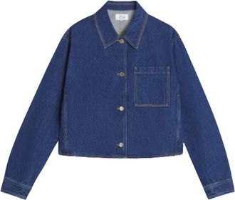 Maison Kitsun&eacute; Homme, Vestes, Bleu, Taille: S Denim Jacket