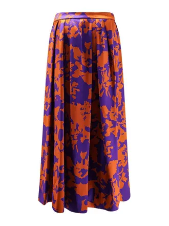 Dries Van Noten Jupe Midi - Orange