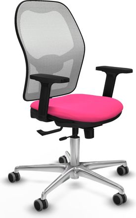 Piqueras y Crespo B&uuml;rostuhl Rosa Jorquera mit 2D-Armen, h&ouml;henverstellbare Lendenwirbelst&uuml;tze, ausgestattet mit Syncro/Traslack und injiziertem Schaumstoff, Rollen 65 mm