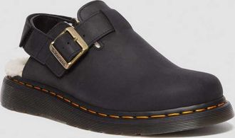 Dr. Martens Jorge II Faux Fur Gef&uuml;tterte Mules in Schwarz, Gr&ouml;&szlig;e: 36