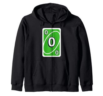Uno Halloween Green 0 Karte Kapuzenjacke