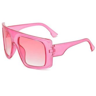 Generic Lunettes De Soleil &Agrave; Monture Large For Hommes Et Femmes, Id&eacute;ales For La Conduite En Ext&eacute;rieur(Pink)