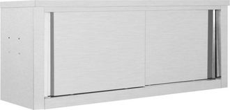 vidaXL Vidaxl - Armoire de cuisine avec portes coulissantes 120x40x50 cm Inox