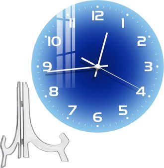 Generic Wanduhr mit Farbverlauf - &auml;sthetische Farbverlaufs-Acryluhren, Sonnenuntergangsuhr - Heimdekoration, Romantisches Schlafzimmer, Spielzimmer, Wohnzimme