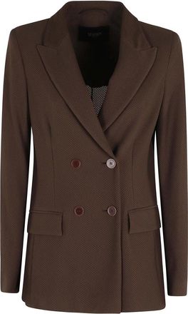 Seventy Femme, Vestes, Brun, Taille: 34 FR Blazer Technical Mesh