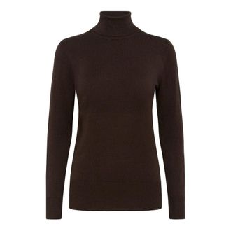 Kaffe Astrid Col Roul&eacute; - Femme - Pulls - Brun - Taille: 46 FR