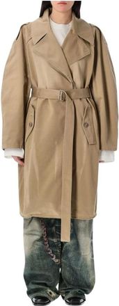 Acne Studios Femme, Manteaux, Brun, Taille: 36 FR Trench-coat oversize