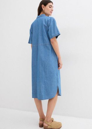 Bonprix Jeanskleid f&uuml;r l&auml;ssigen Look, aus Baumwolle, Oversize-Passform