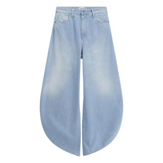 Please Femme, Jeans, Bleu, Taille: 42 FR Jeans Jambes Larges