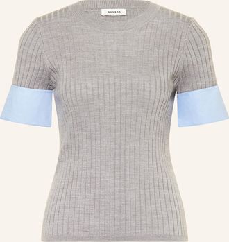 Sandro Sandro Strickshirt grau