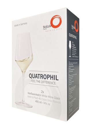Stölzle Stolzle Lausitz Quatrophil Weißweinglas, 2 Stück