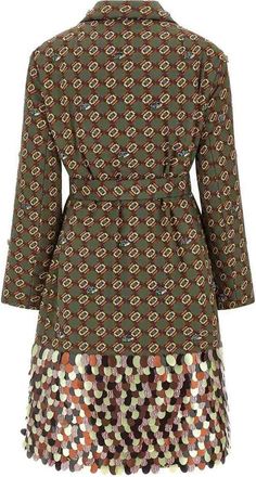 Dries Van Noten Manteau Au Genou - Marron Clair