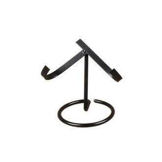 Generic Support en m&eacute;tal en forme de coeur - Support de boule de cristal - Pr&eacute;sentoir de sp&eacute;cimen min&eacute;ral pour roches, g&eacute;odes (M, noir)