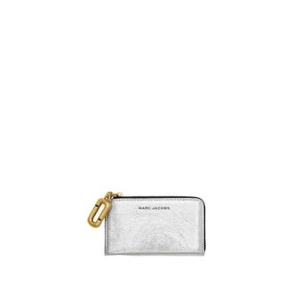 Marc Jacobs Portfeuille The Scene Top Zip Multi en cuir m&eacute;tallis&eacute;