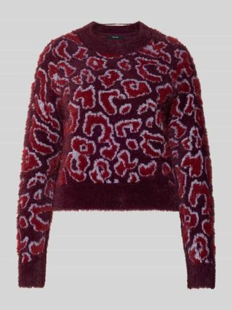 Vero Moda Regular Fit Strickpullover mit Allover-Muster Modell JUNGLE
