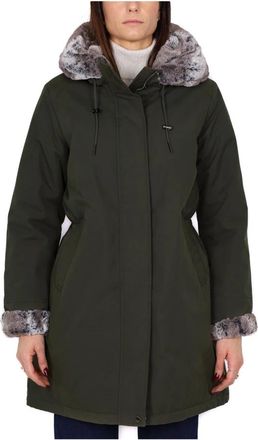 Canadian Femme, Manteaux, Vert, Taille: 38 FR Parka &agrave; Capuche