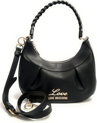 Moschino Sac femme &agrave; main/bandouli&egrave;re Love cuir noir Taille du sac: Moyen