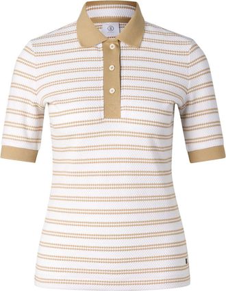 Bogner Polo-Shirt Wendy f&uuml;r Damen - Camel/Off-White - 34